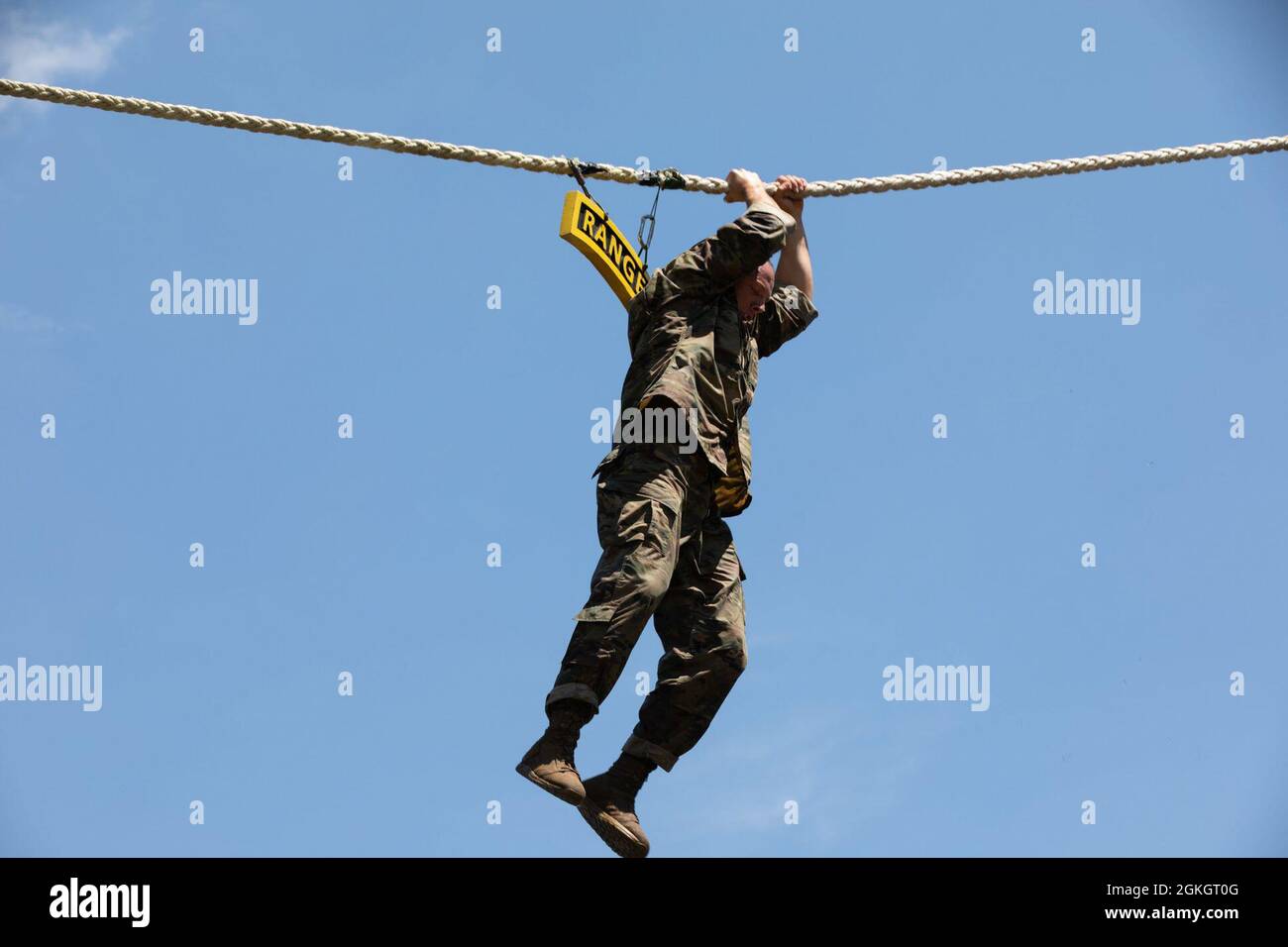 Gunnery Sgt. Joshua Kovar, assigned to Airborne Ranger Training Brigade ...