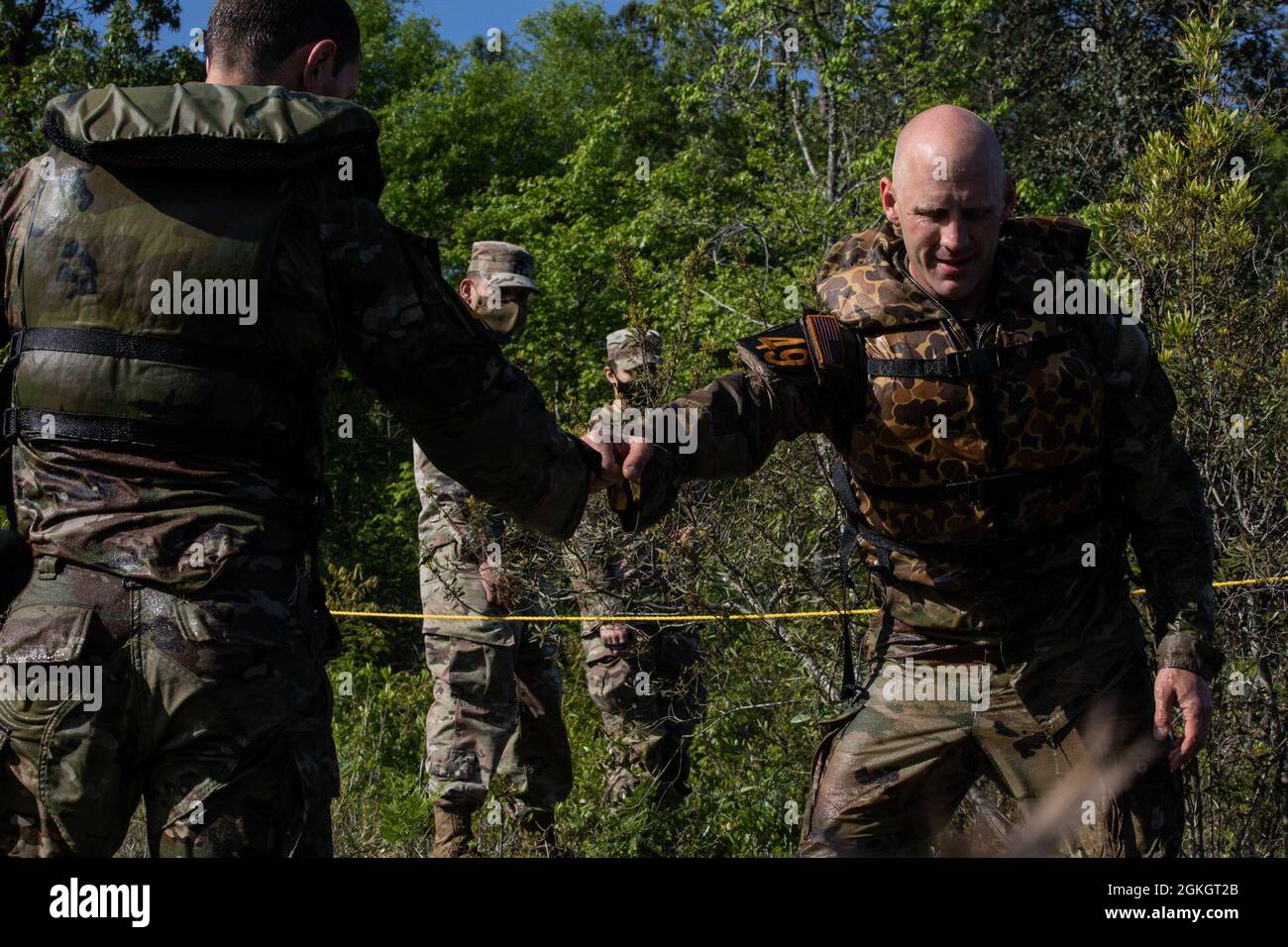 Maj. William Fuller and Maj. Matthew Synder, assigned to United States ...
