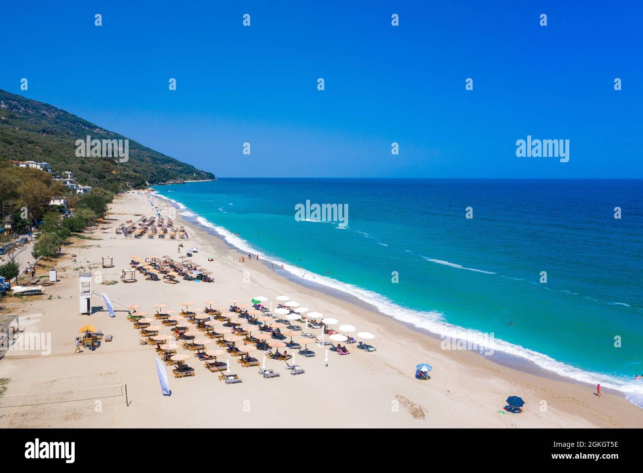 Famous beach of Chorefto, Pelion, Greece Stock Photo - Alamy