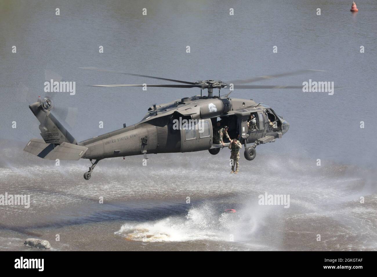 U.S. Army Rangers participate in the Combat Water Survival Assessment ...