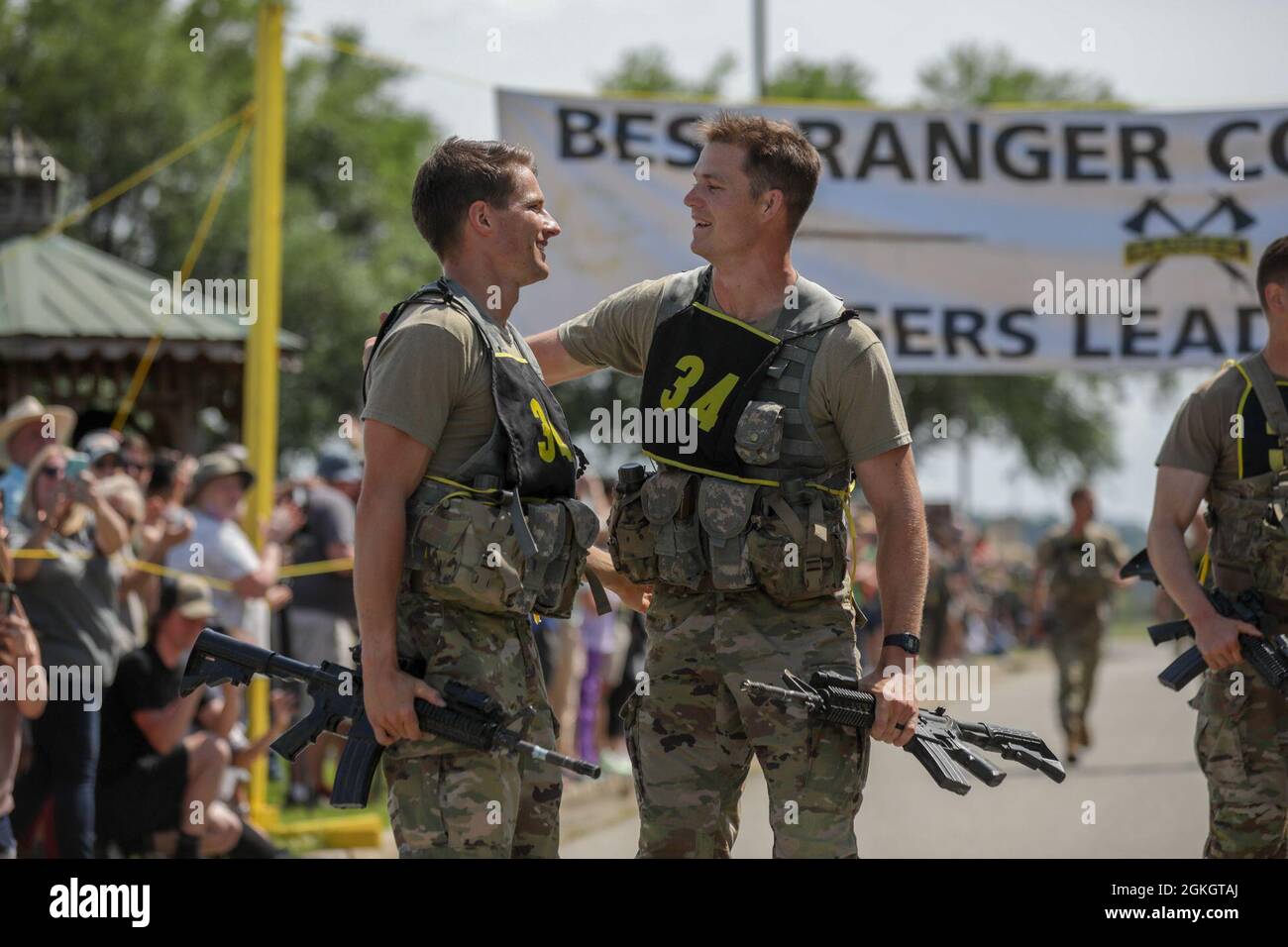 U.S. Army 1st. Lt. Vince Paikowski and 1st Lt. Alastair Keys, assigned ...