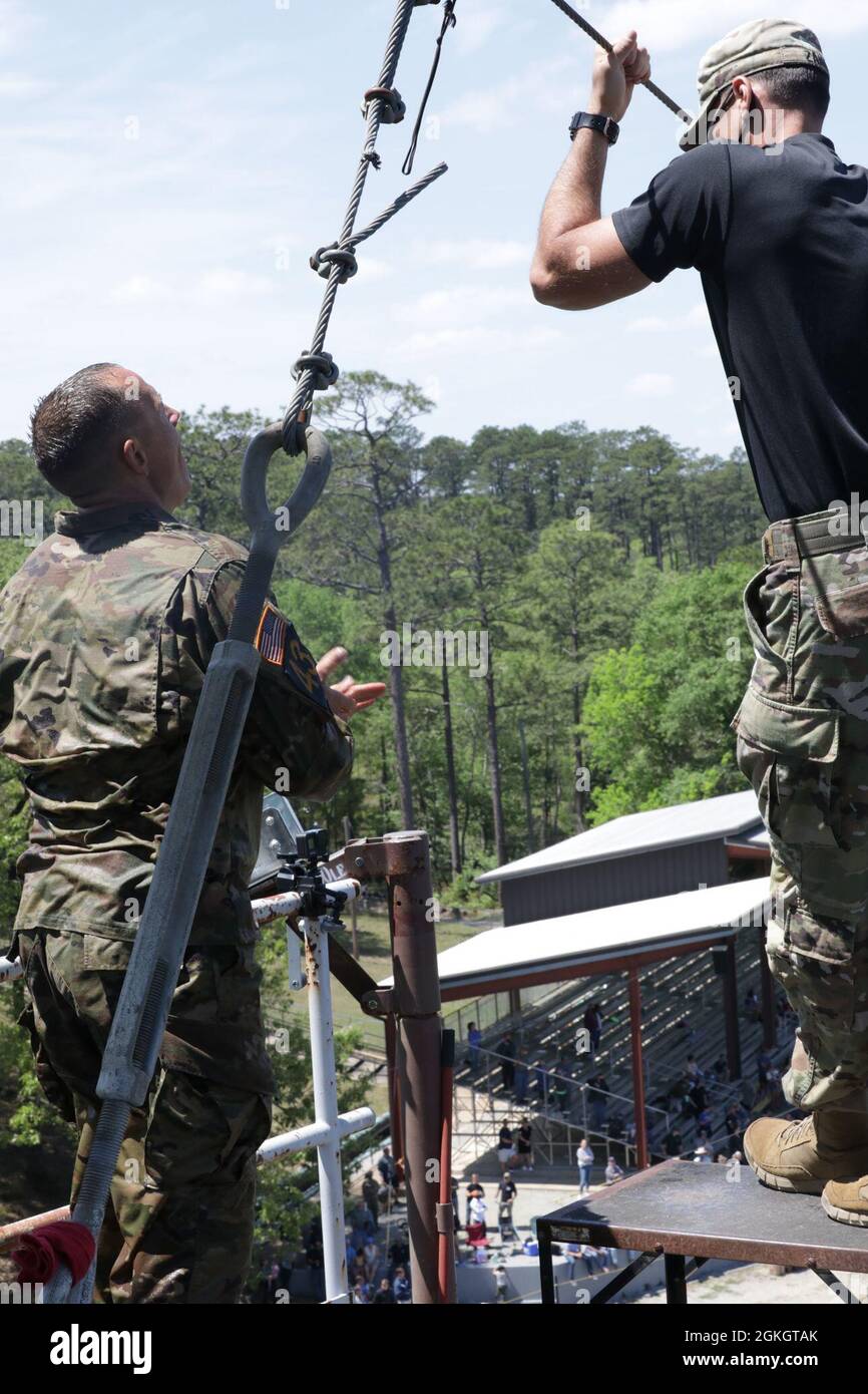 U.S. Army Rangers participate in the Combat Water Survival Assessment ...