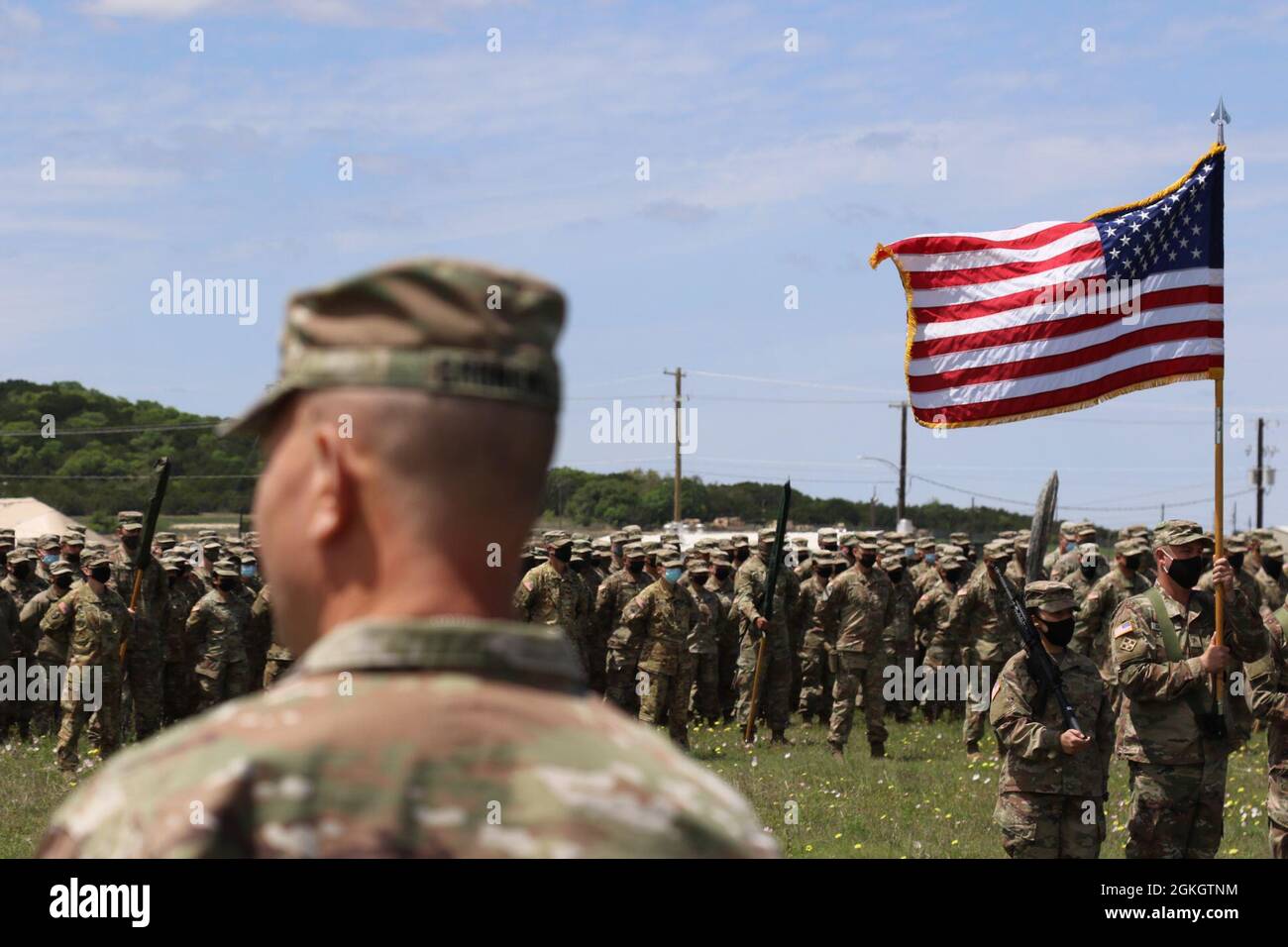 Col. Alan Gronewold, Task Force Phoenix commander, addresses his ...