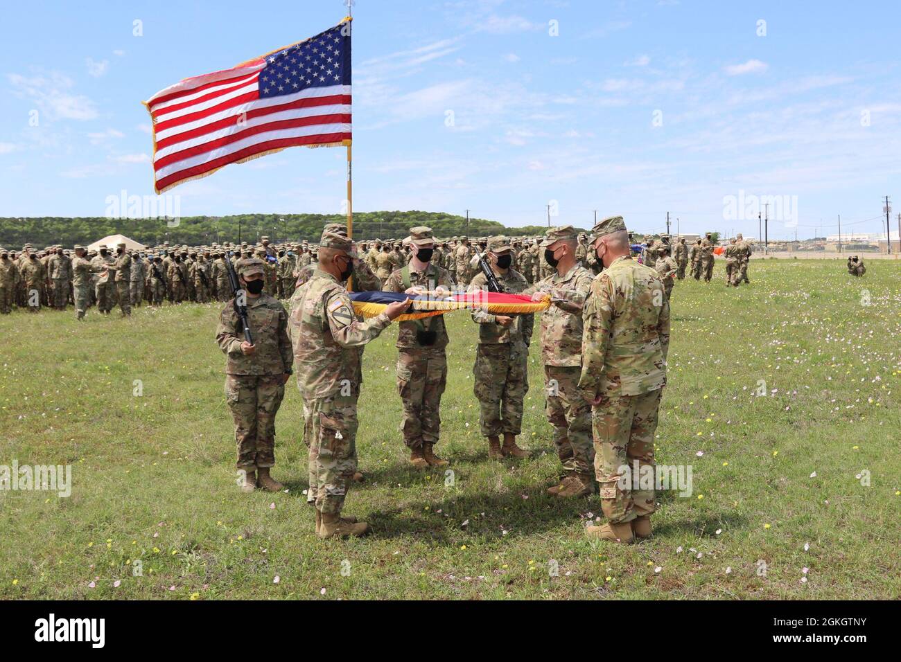 Command Sgt. Maj. Refugio Rosas and Col. Alan Gronewold case the ...