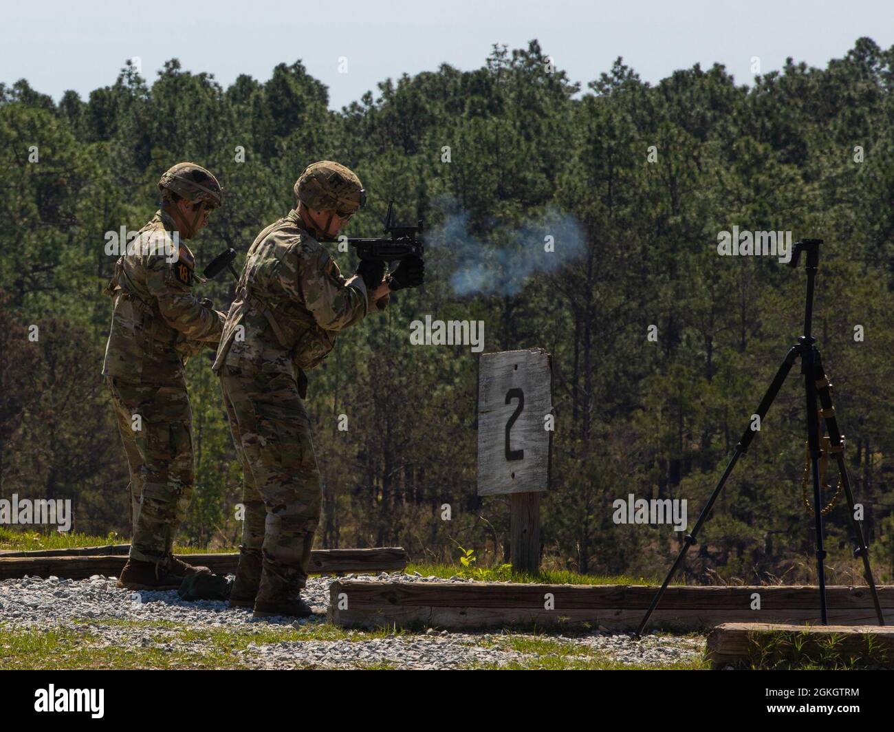 U.S. Army 1Lt. Ortega, Raymond (left) and 1Lt. Rush Robert (right ...