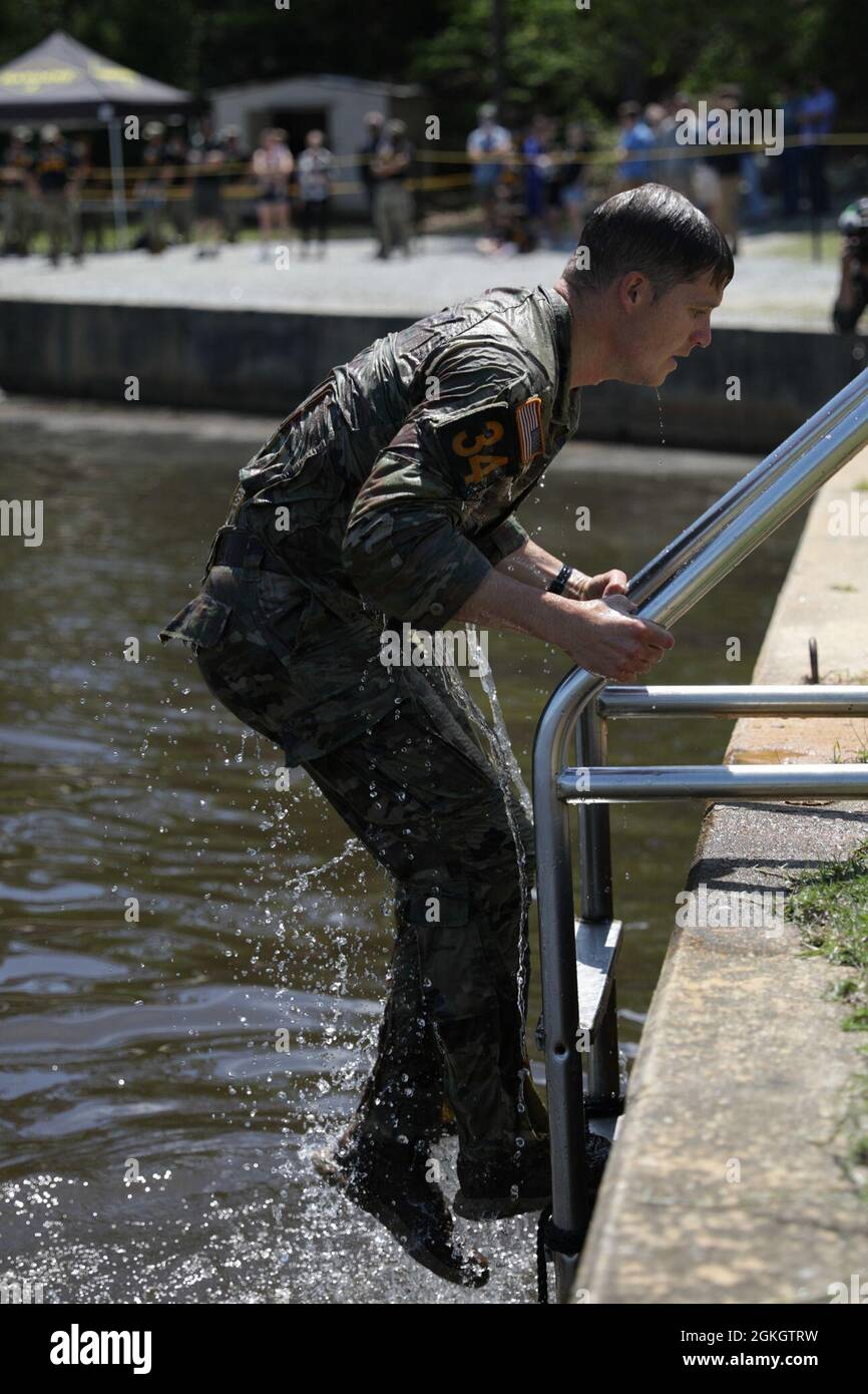 1st Lt. Alastair Keys, assigned to the75th Ranger Regiment, competes in ...
