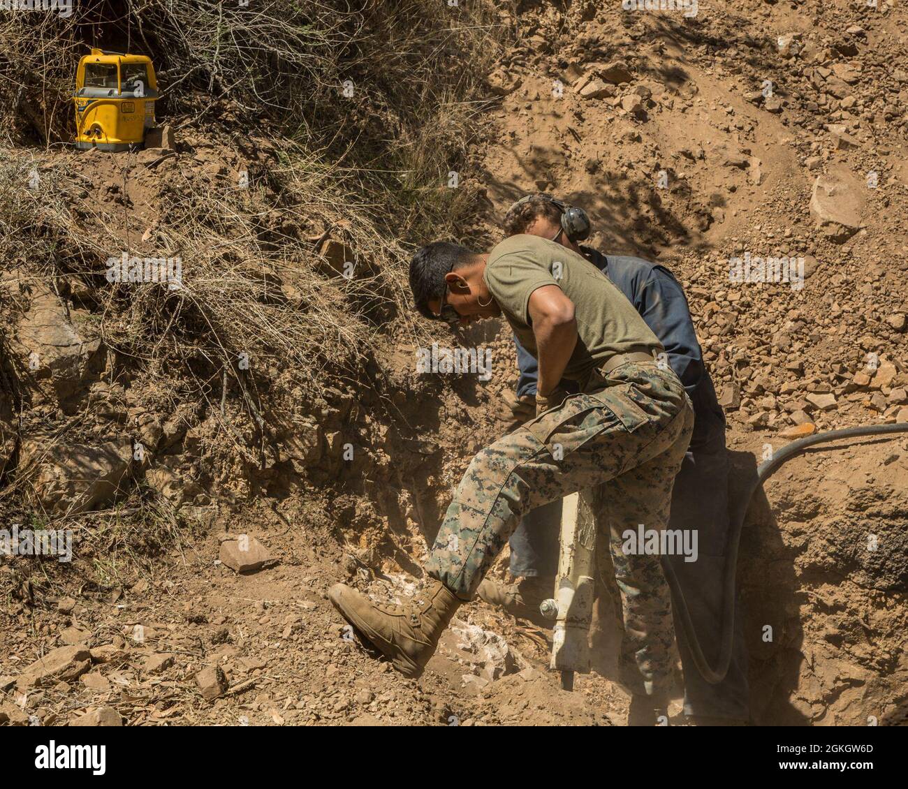 U.S. Marine Corps Lance Cpl. Jorge Chaves Vargas, a heavy equipment ...