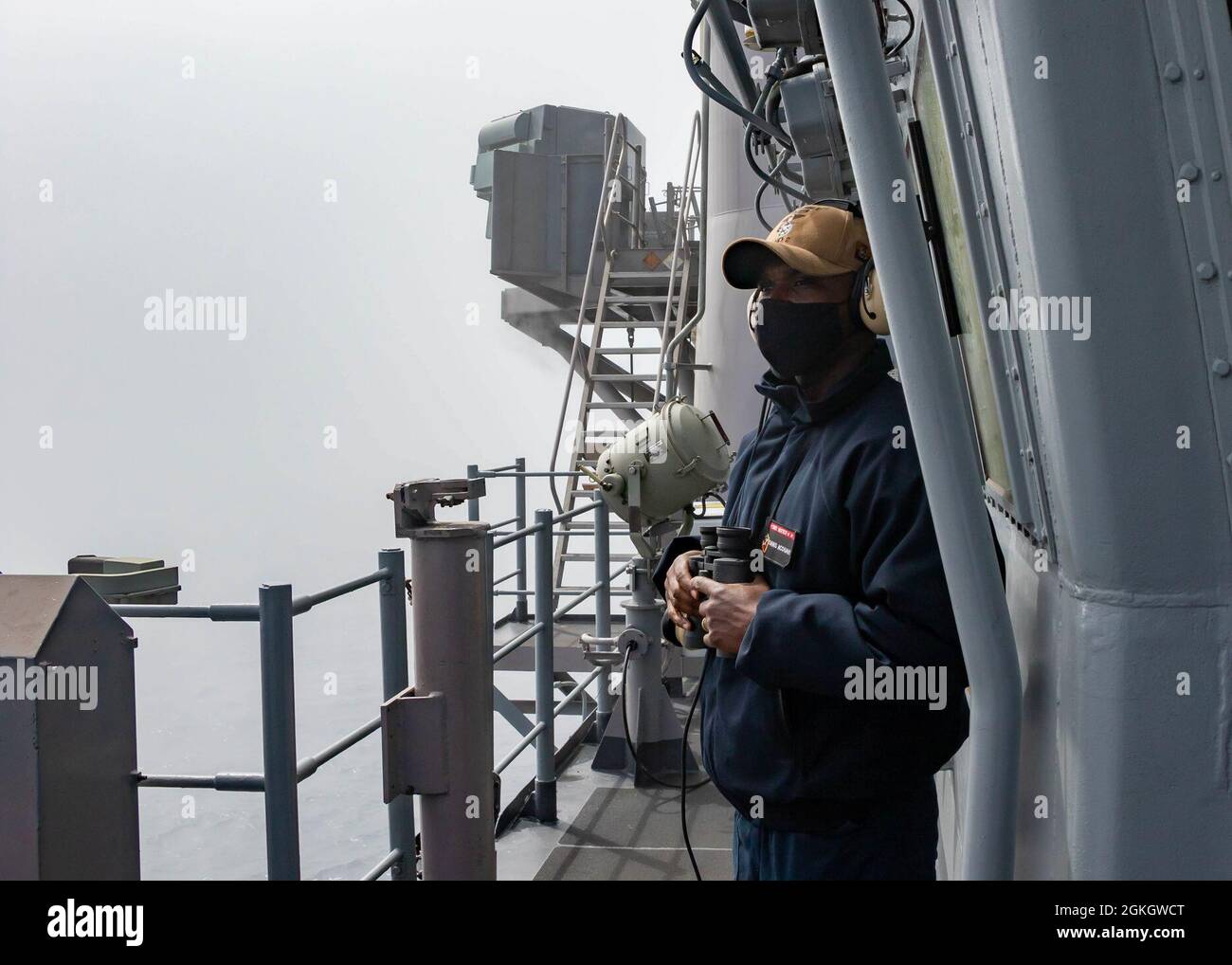 PACIFIC OCEAN (April 18, 2021) Seaman Evans Acquah, from Sunyani, Ghana ...