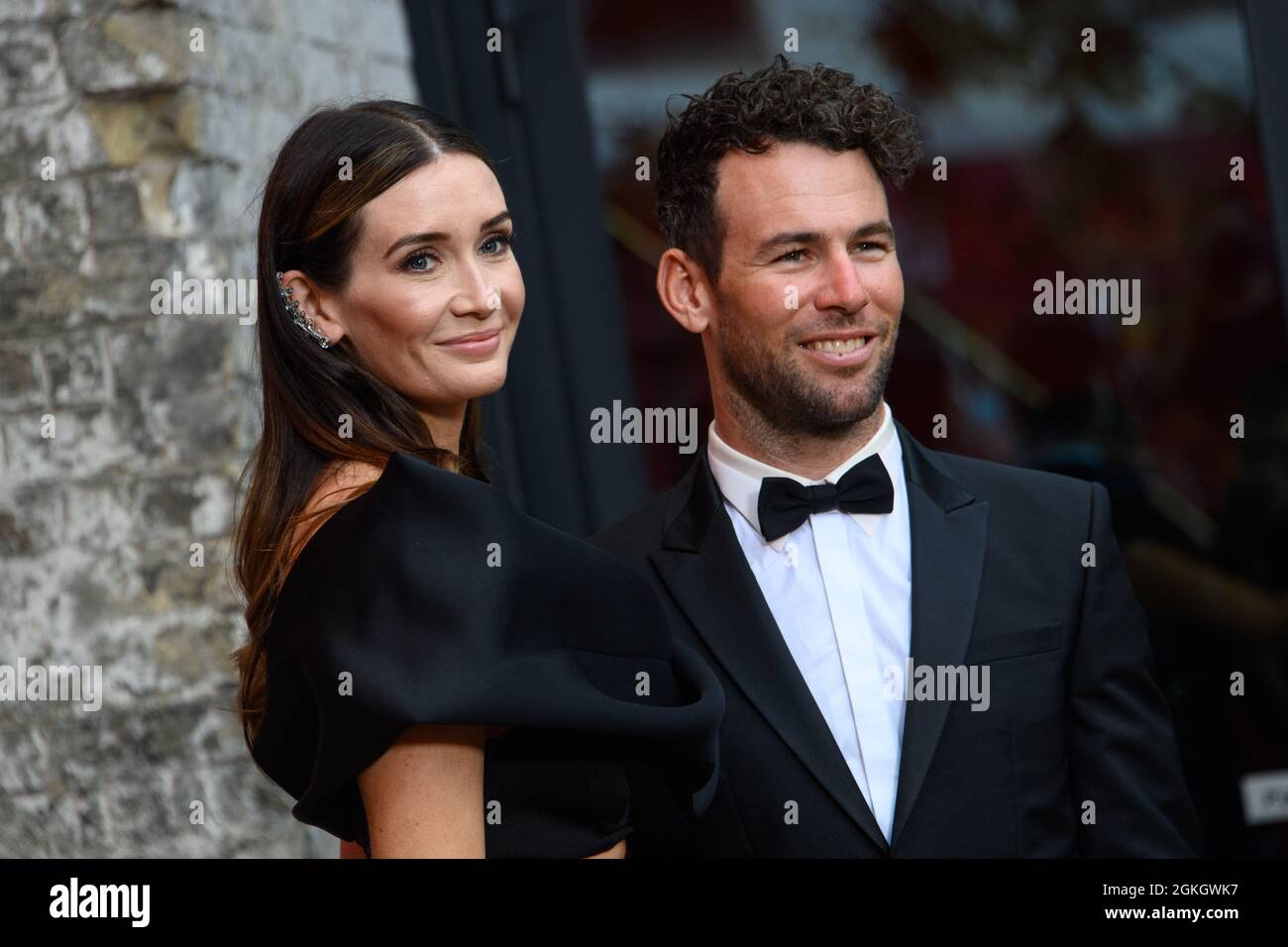 London, UK. 14 September 2021. Peta Todd and Mark Cavendish attending ...