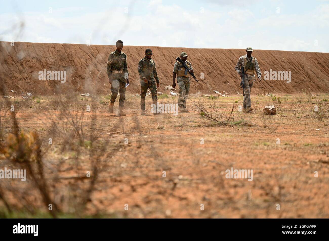 Danab forces perform shooting and movement training, April 18, 2021, in ...