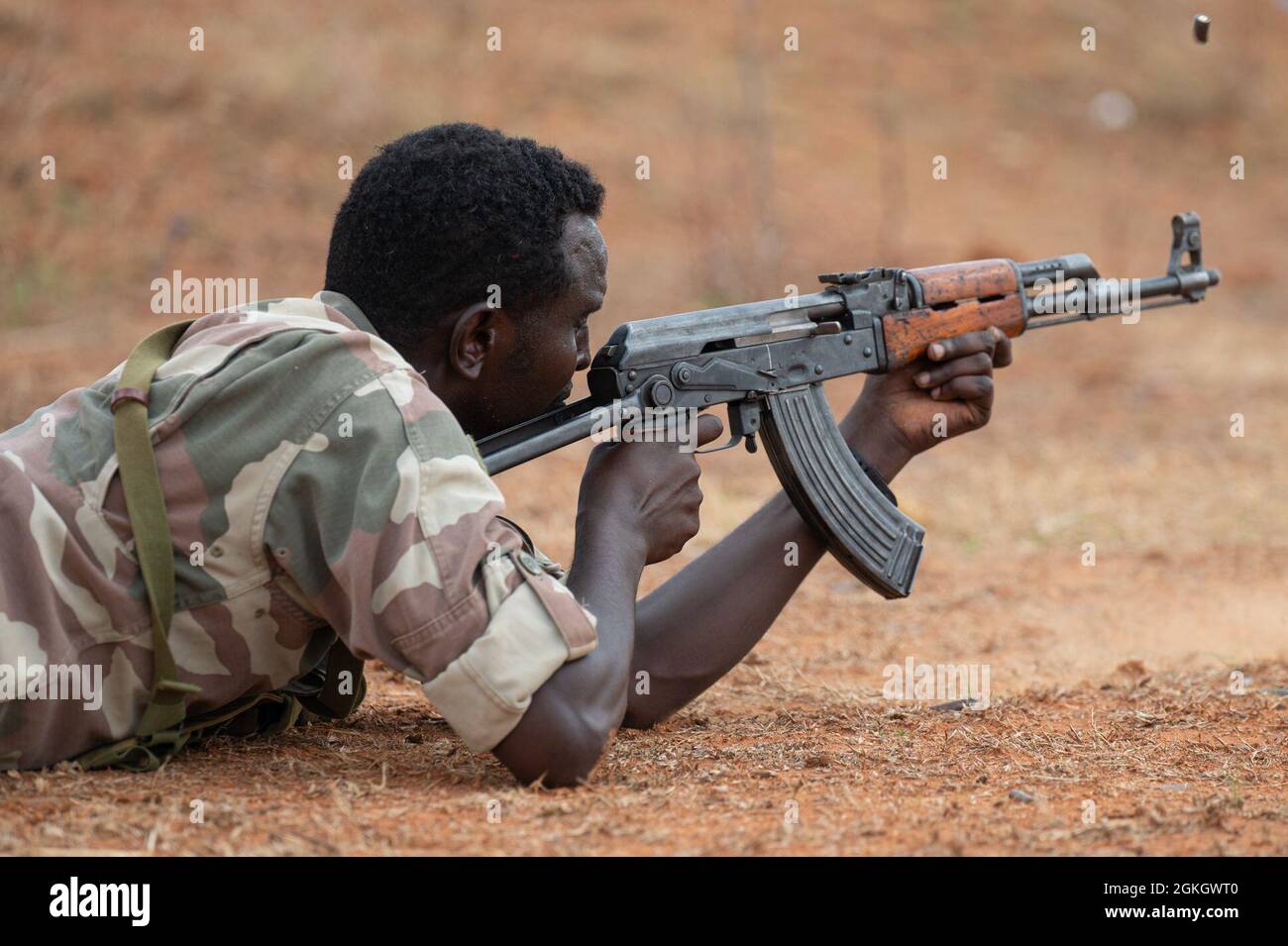 Danab forces perform shooting and movement training, April 18, 2021, in ...