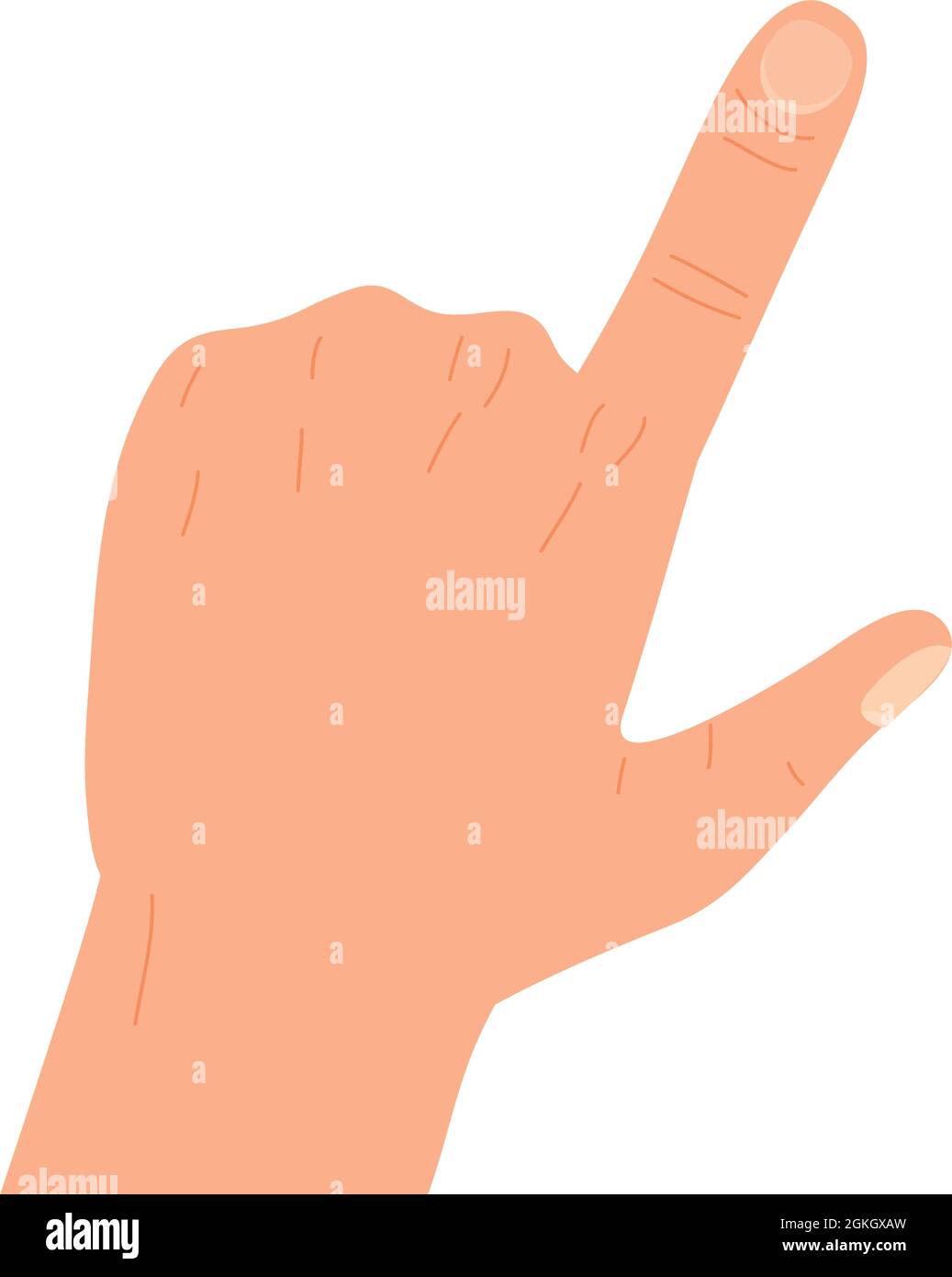 hand pointing something on white background Stock Vector Image & Art ...