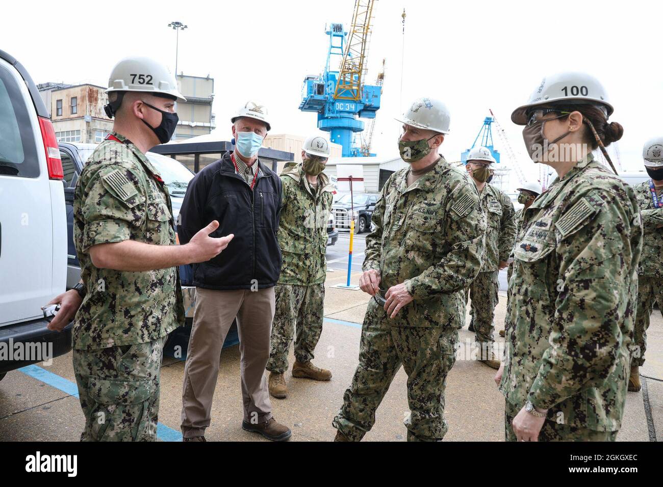 Adm. William Lescher, Vice Chief of Naval Operations, discusses the USS ...