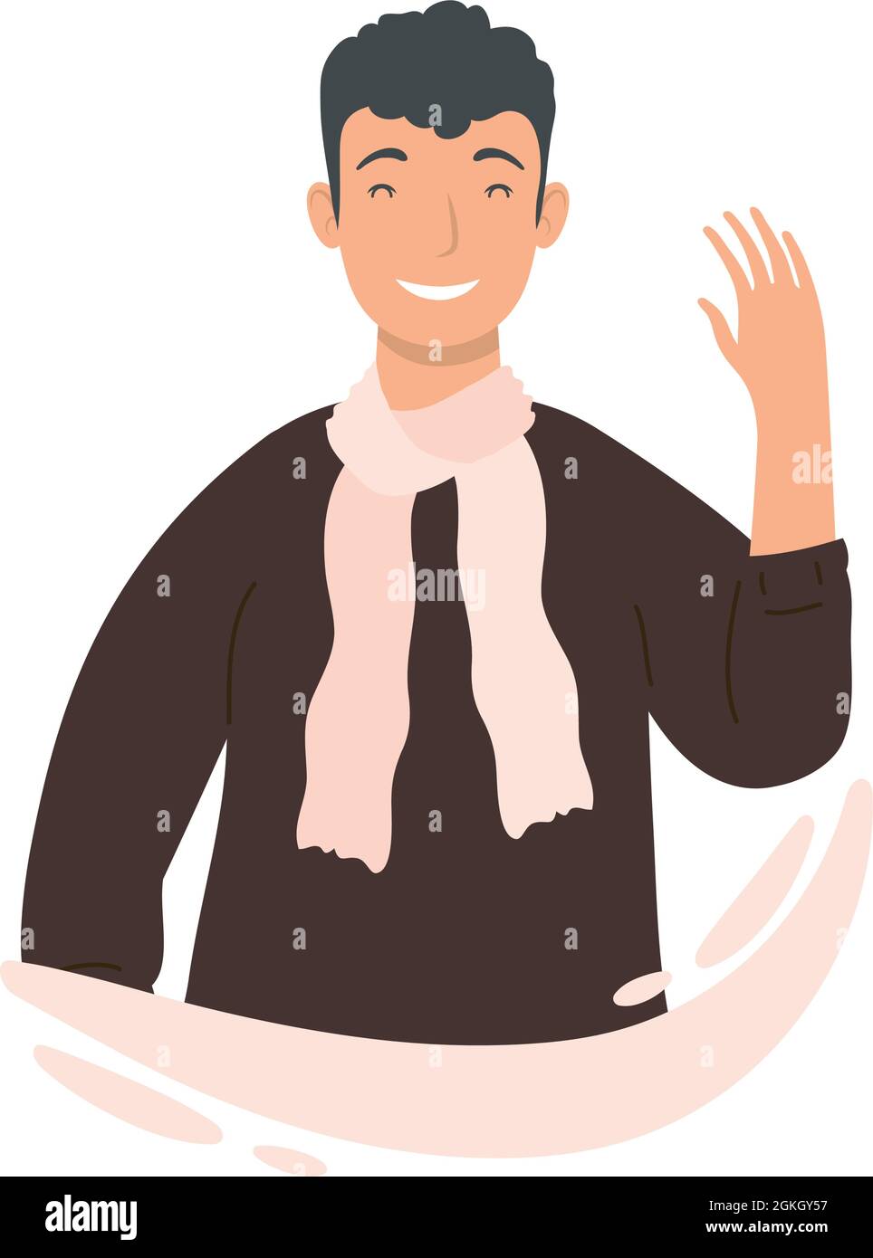 man saying hello, person human people Stock Vector Image & Art - Alamy
