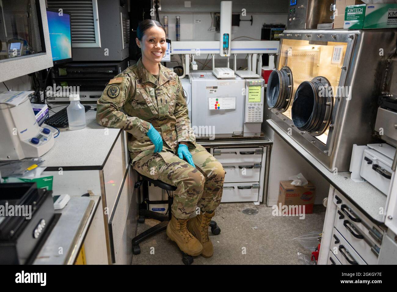 1st Lt. Erica Bermensolo, a member of the 101st Weapons of Mass ...