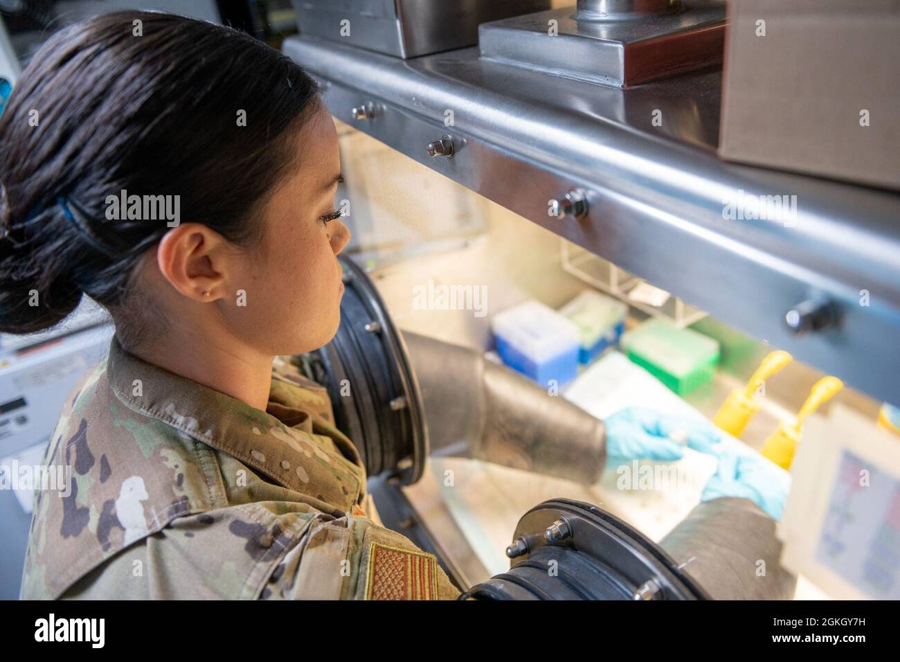 1st Lt. Erica Bermensolo, a member of the 101st Weapons of Mass ...