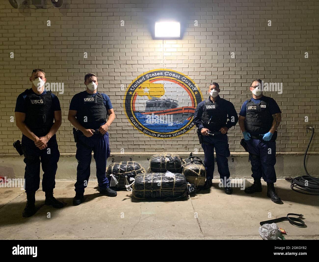 Coast Guard Station South Padre Island crew members seize 216 pounds of ...