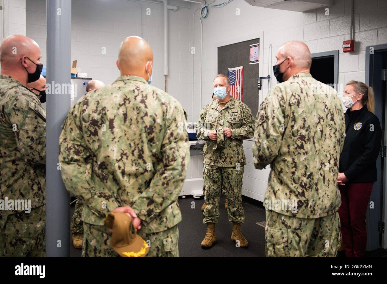 VIRGINIA BEACH, Va. (April 19, 2021) - Rear Adm. Darin Via, commander ...