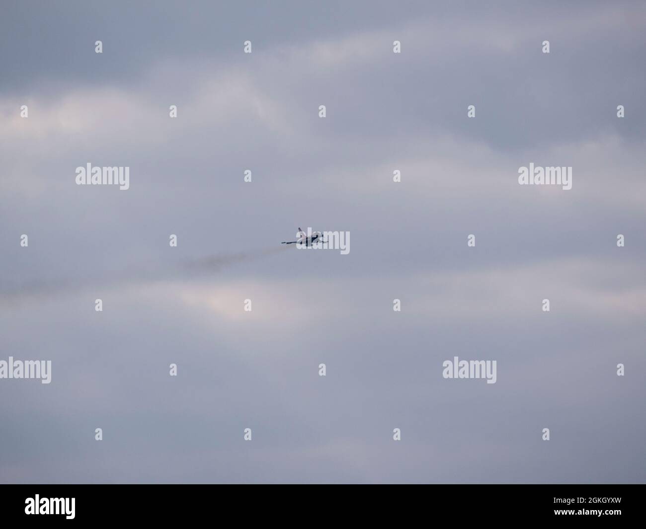 RAF Typhoon fighter jet flying towards air display zone at the 2021 ...