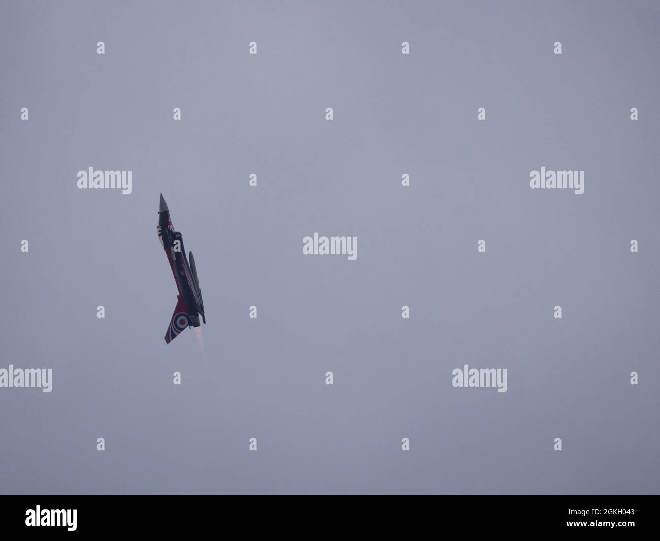 RAF Typhoon fighter ( nickname Blackjack ) in vertical ascent at the ...