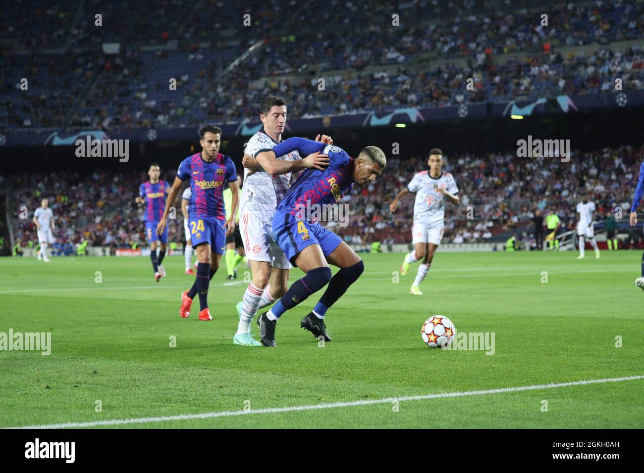 14 September 2021, Spain, Barcelona: Football, Champions League, Group ...