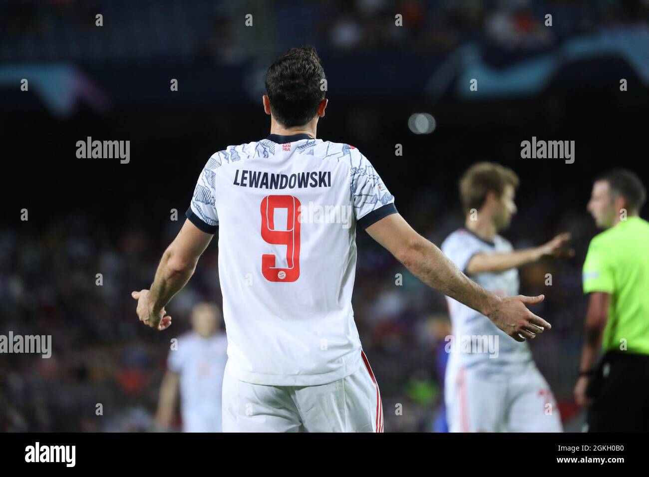 14 September 2021, Spain, Barcelona: Football, Champions League, Group ...
