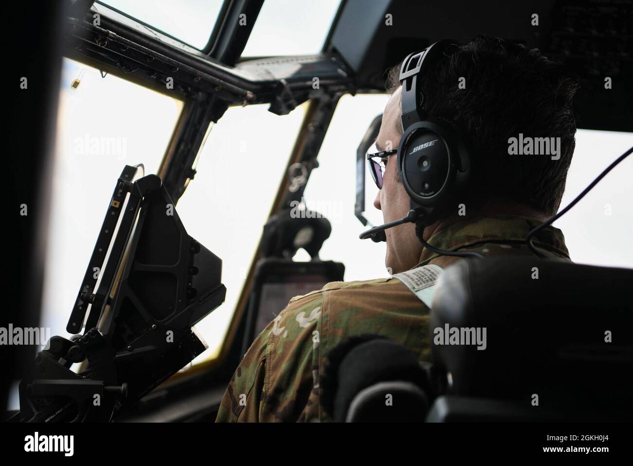 U.S. Air Force Major Anthony Ortiz, an Aircraft Commander with the 73rd ...