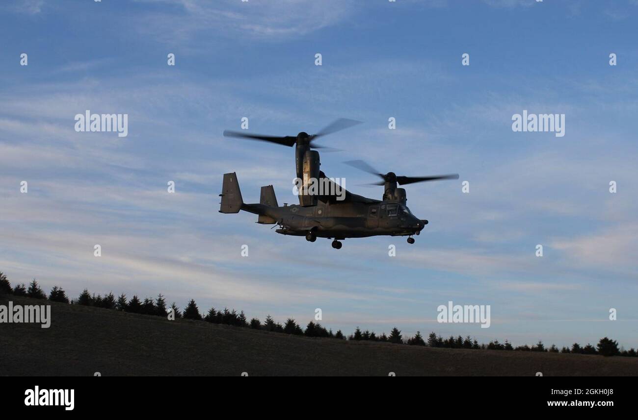 A CV-22B Osprey assigned to 352d Special Operations Wing conducted ...