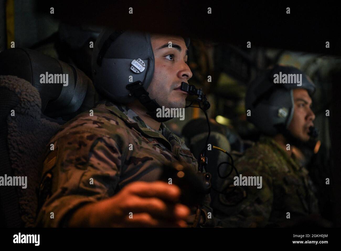 U.S. Air Force Technical Sgt. Carlos Orellana, a sensor operator with ...