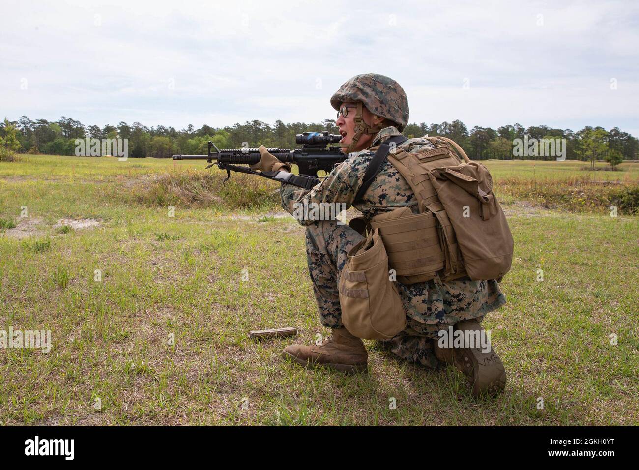 U.S. Marine Corps Lance Cpl. Alexander Chavez, a motor vehicle operator ...