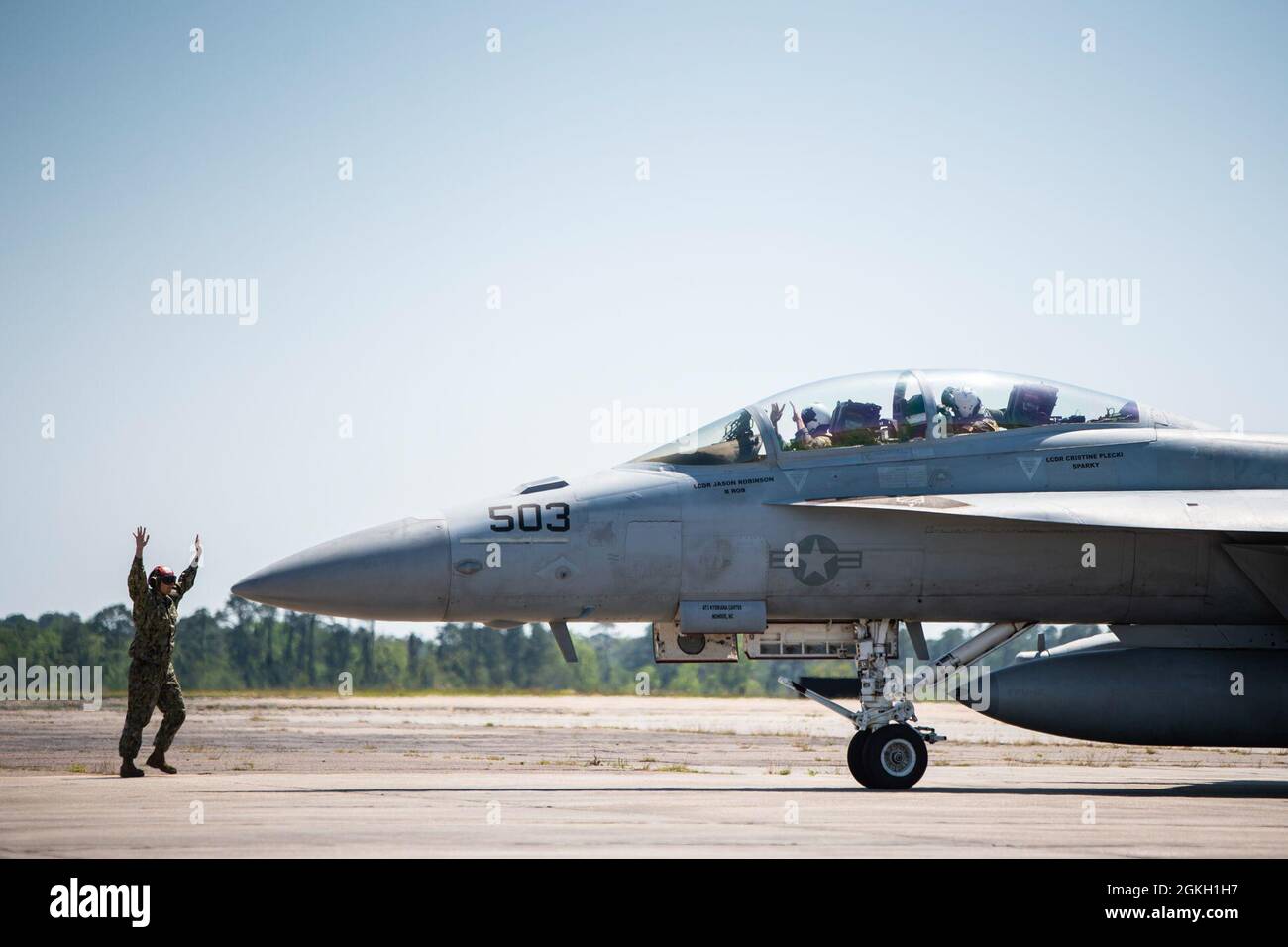 An EA-18G Growler assigned to Electronic Attack Squadron (VAQ) 209, U.S ...