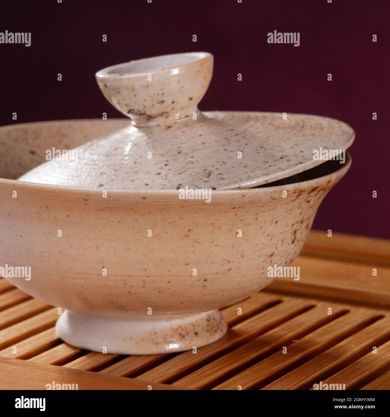 stock image of the tea cup oriental teapot Stock Photo - Alamy