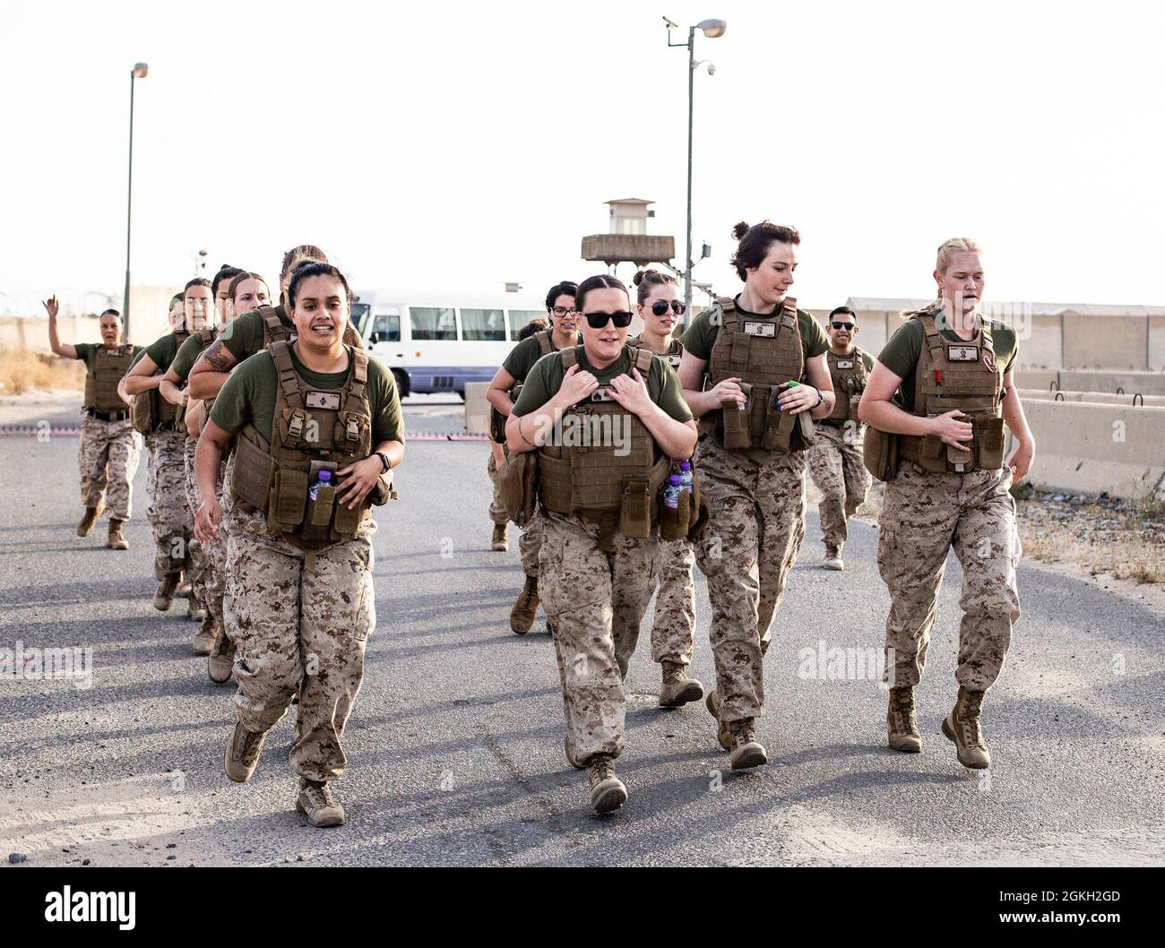 U.S. Marine Corps Female Engagement Team (FET) members, assigned to ...