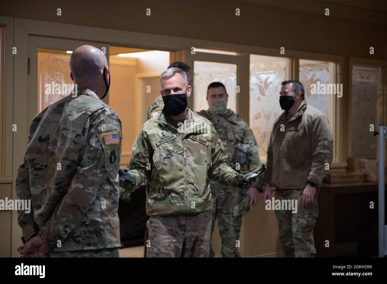 Maj. Gen. Mike Wickman, 34th Red Bull Infantry Division commanding ...
