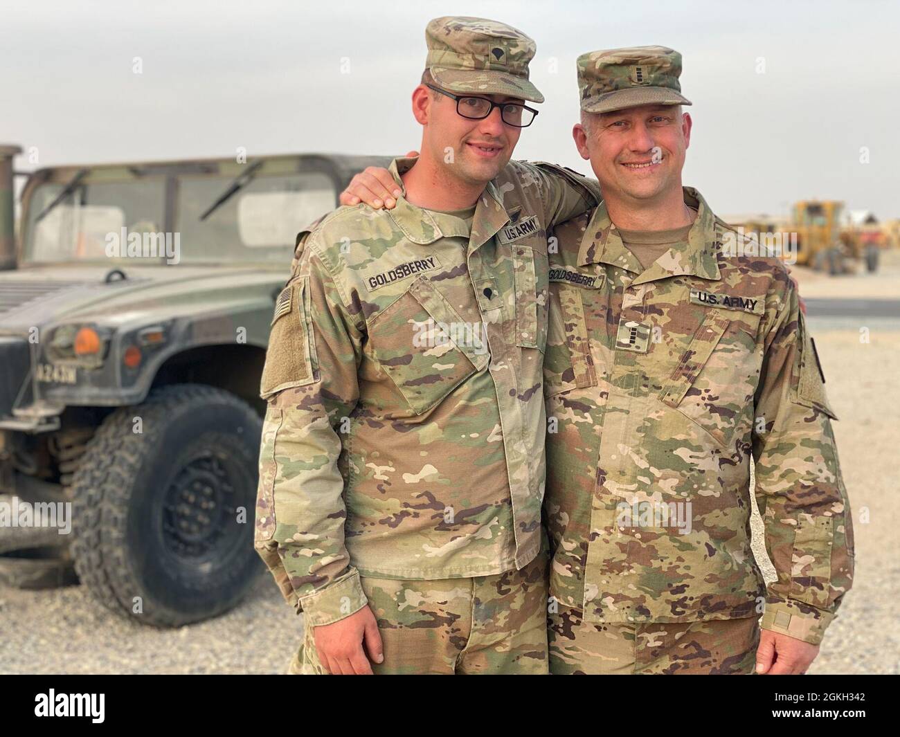 Spc. Tyler Goldsberry (left), 2nd General Support Battalion, 104th ...