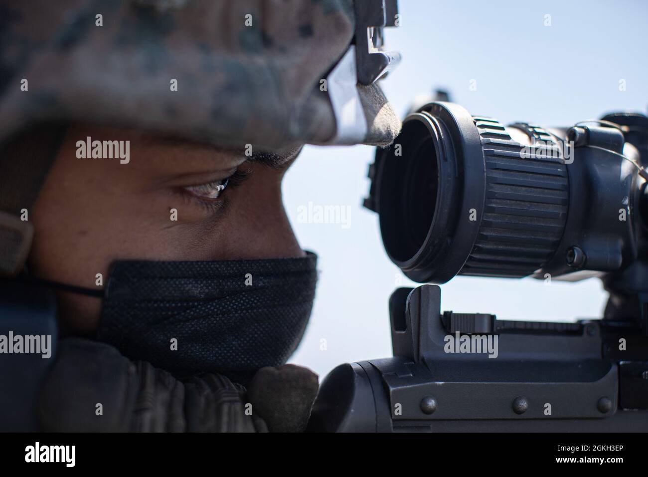 PACIFIC OCEAN (April 20, 2021) U.S. Marine Corps Cpl. Felix Santiago, a ...