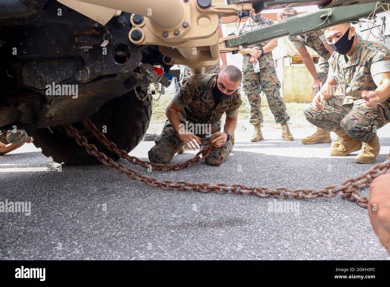 U.S. Marine Corps Sgt. Rodney Raber, platoon sergeant, Motor Transport ...