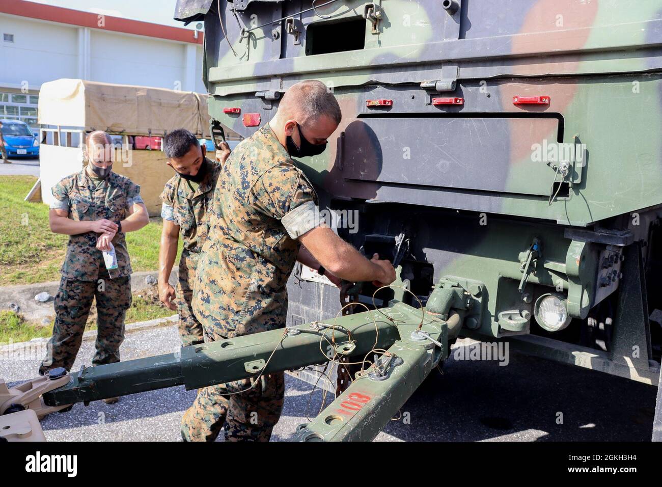 U.S. Marine Corps Sgt. Rodney Raber, platoon sergeant, Motor Transport ...