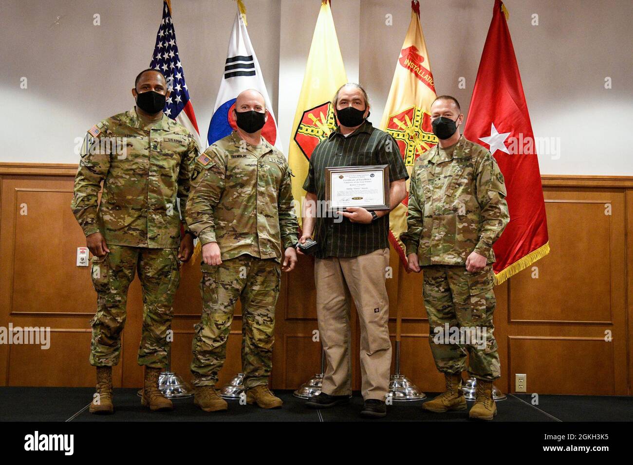 CAMP HUMPHREYS, Republic of Korea - Mr. Phillip 'Danny' Morris, center ...