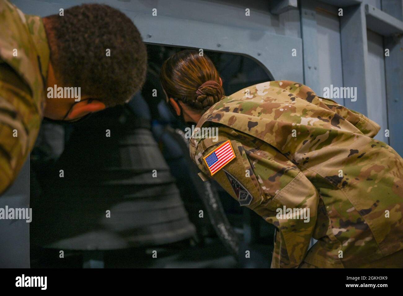 Chief Master Sgt. Omar Basnight, 45th Operations Group superintendent, and Chief Master Sgt ...