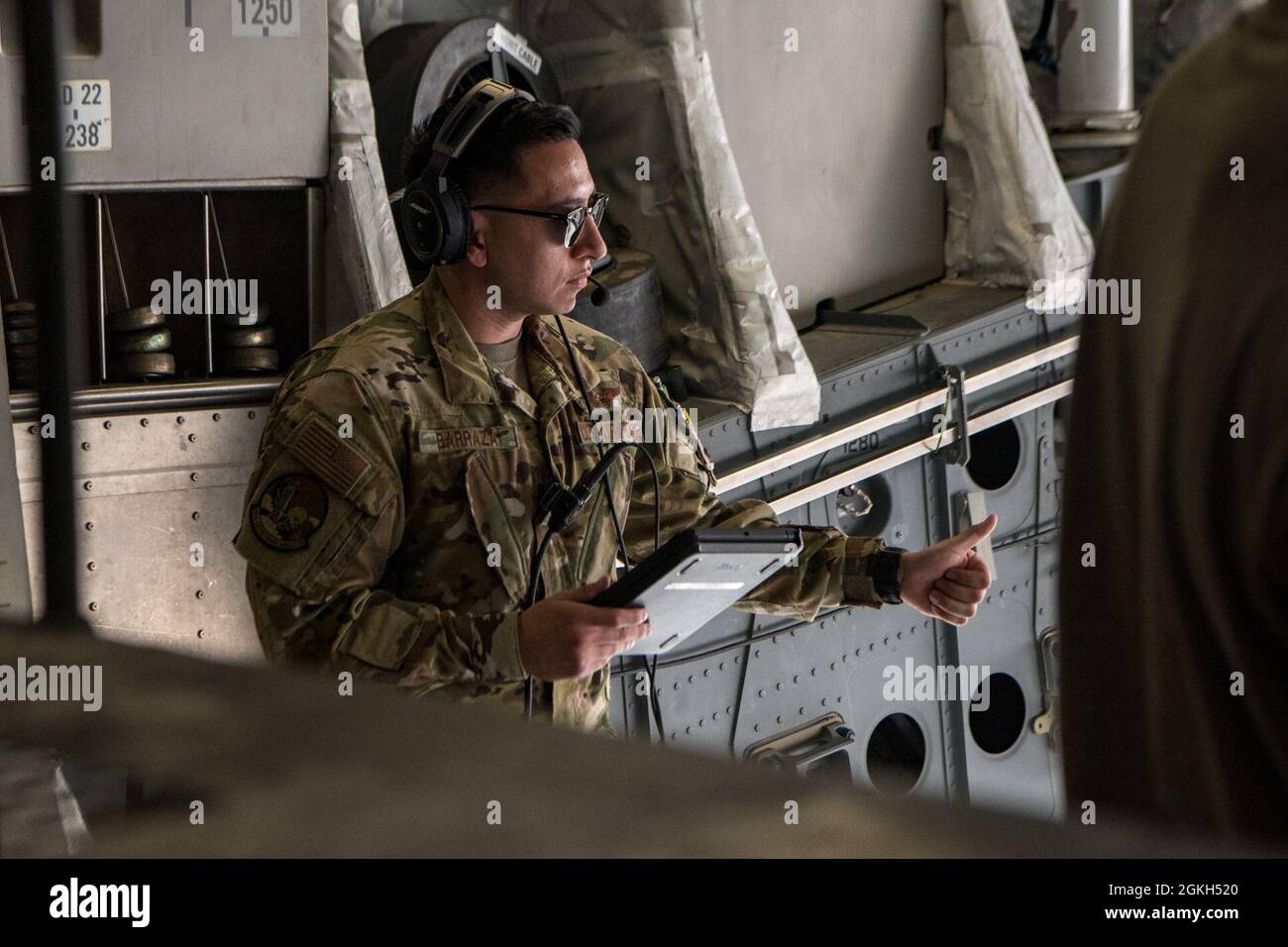 U.S. Air Force Staff Sgt. Roberto Barraza, loadmaster for the 816th ...