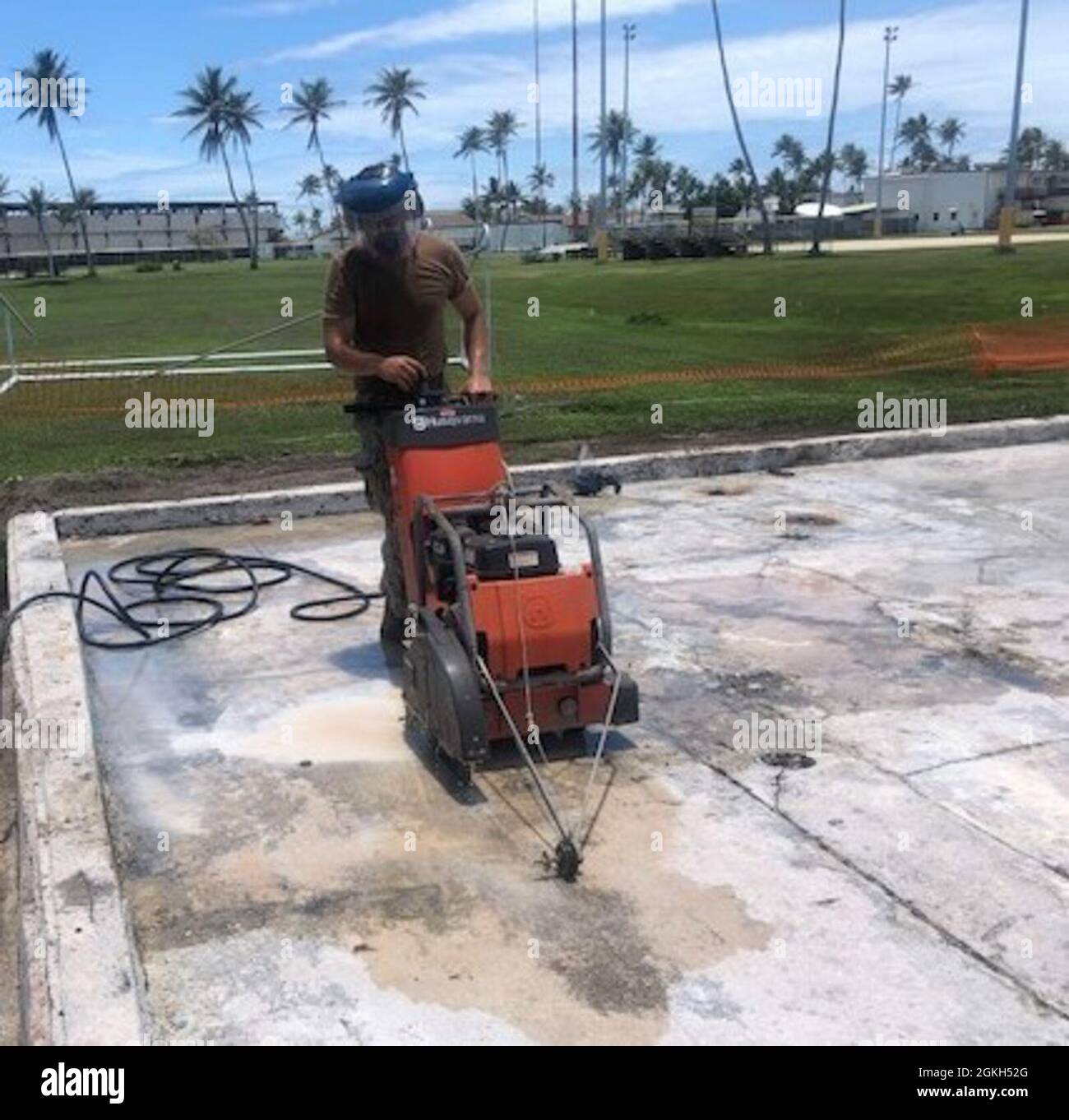 KWAJALEIN, Marshall Islands (Apr. 21, 2021) Utilities Constructionman ...