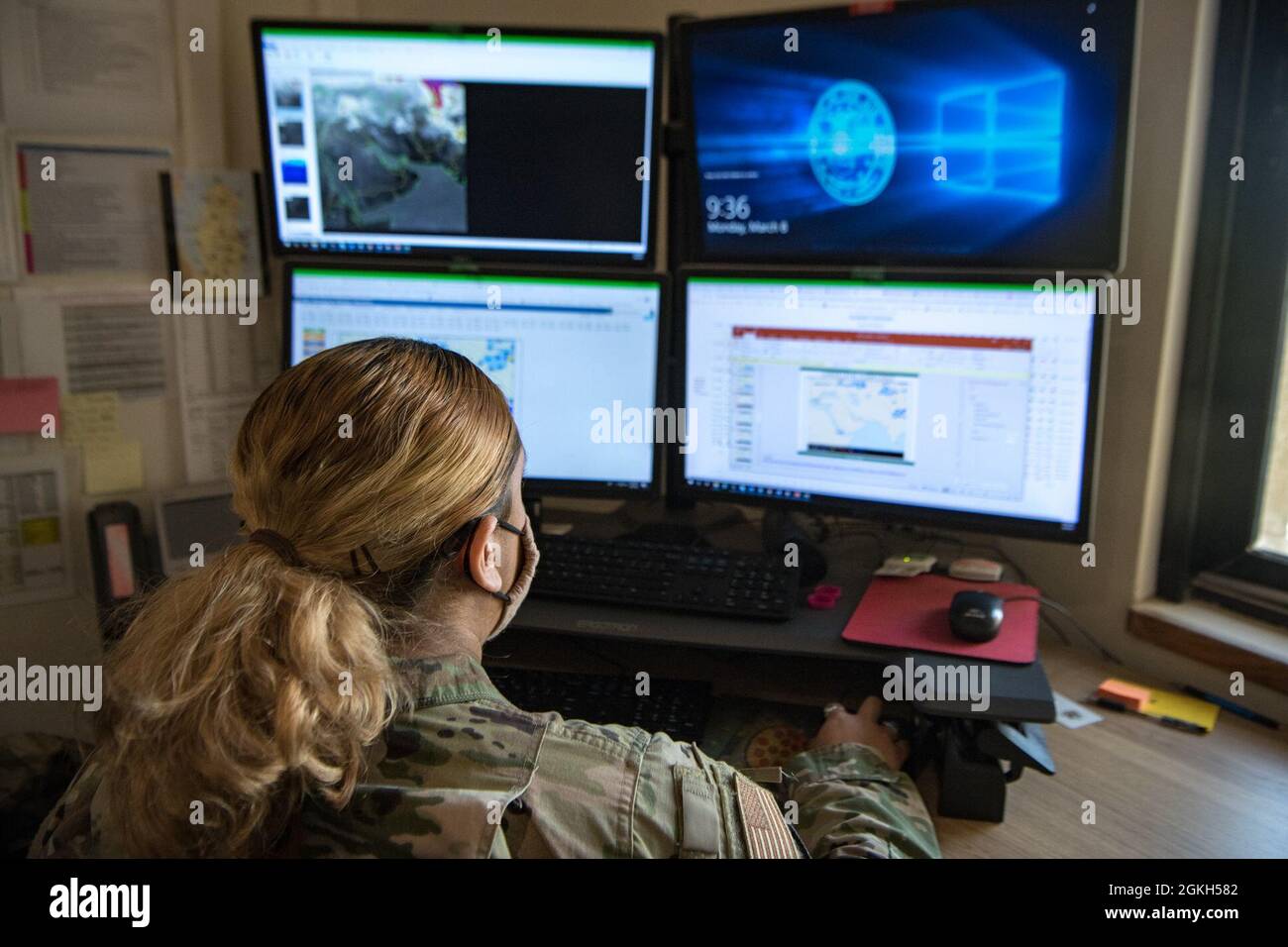 U.S. Air Force Airman 1st Class Ana Amaral, a weather forecaster for ...