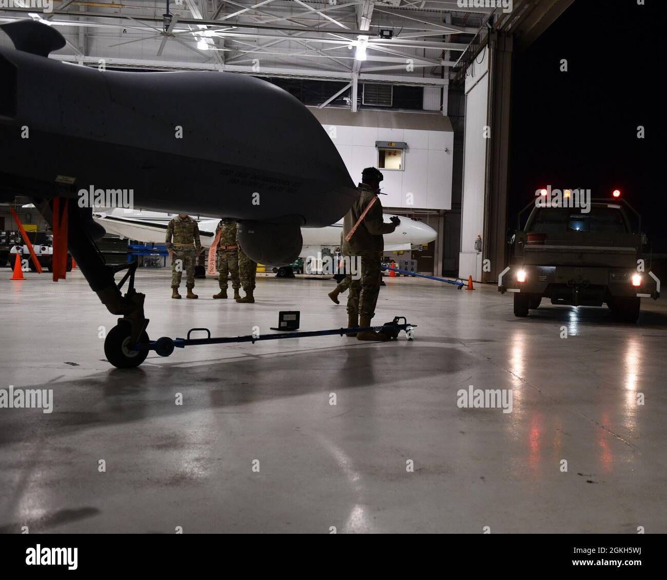 Members of the 147th Attack Wing Aircraft Maintenance Sqaudron prepare ...