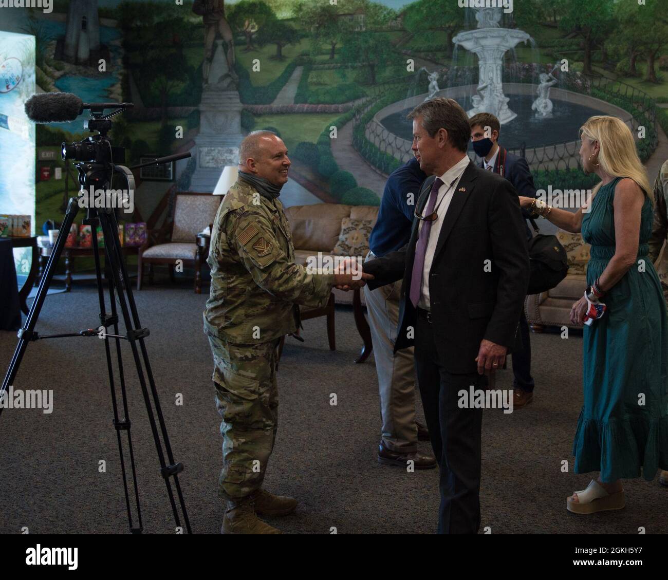 U.S. Air Force Senior Master Sgt. Roger Parsons, Superintendent of the 116th Georgia Air ...