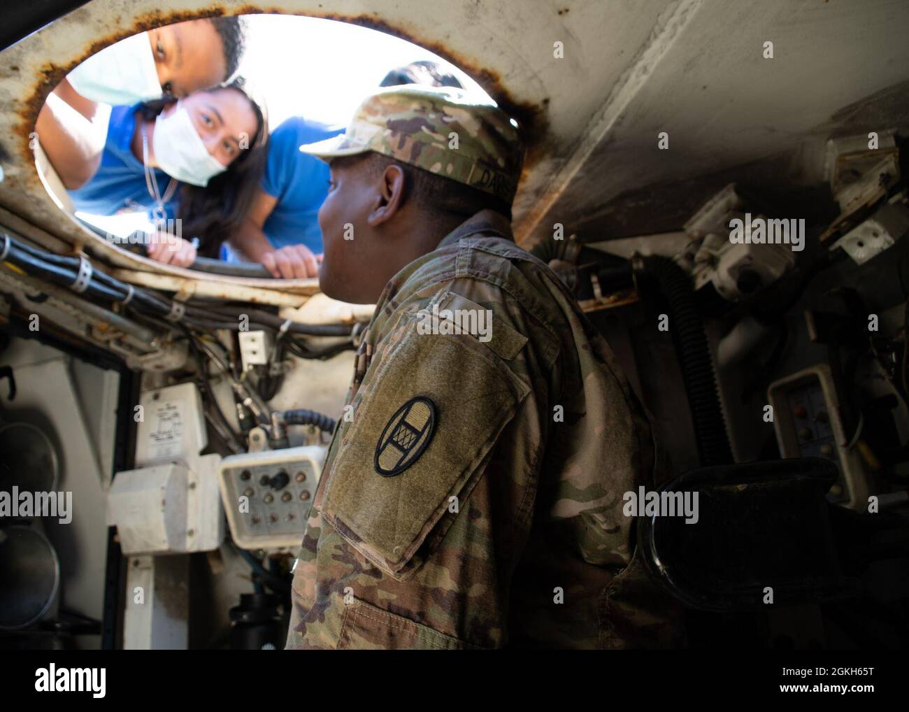 U.S. Army Sgt. Kianah Davis-Stitt, an armor crewman assigned to Charlie ...