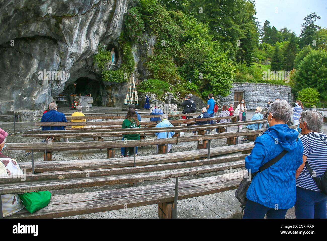 Grotto of massabielle in lourdes hi-res stock photography and images ...
