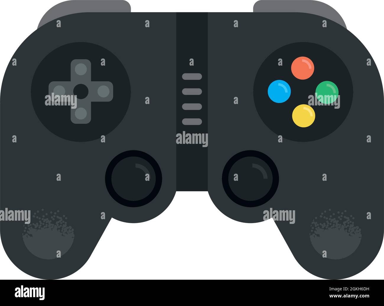 videogame control on white background Stock Vector Image & Art - Alamy