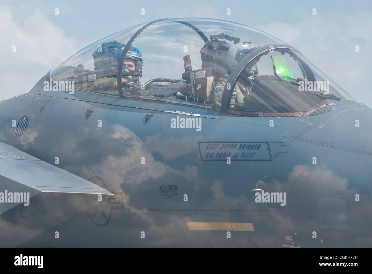 Aircrew members from the 334th Fighter Squadron, prepare for takeoff at ...