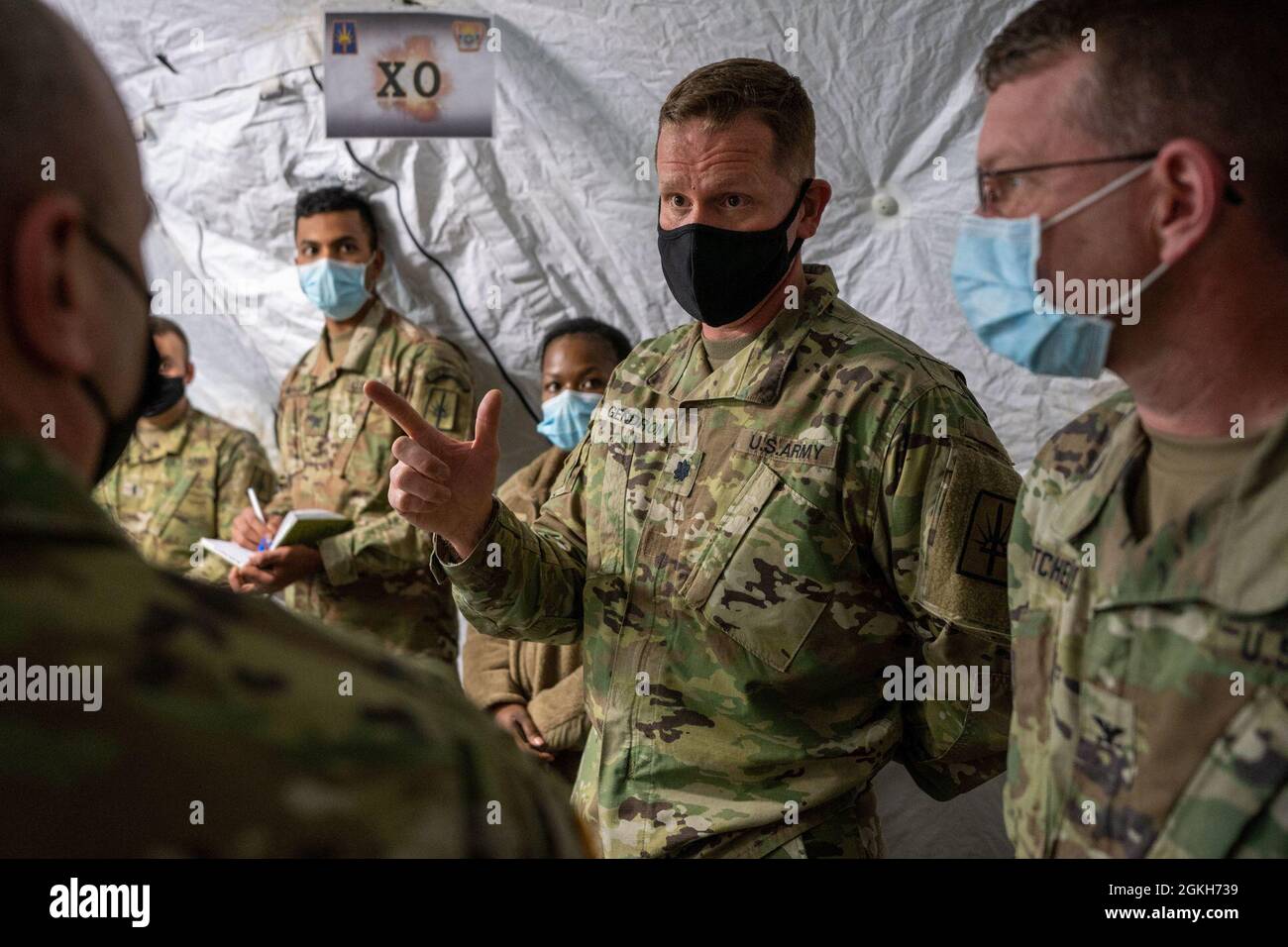 U.S. Army Lt. Col. Brandon Gendron, commander of the 204th Engineer ...